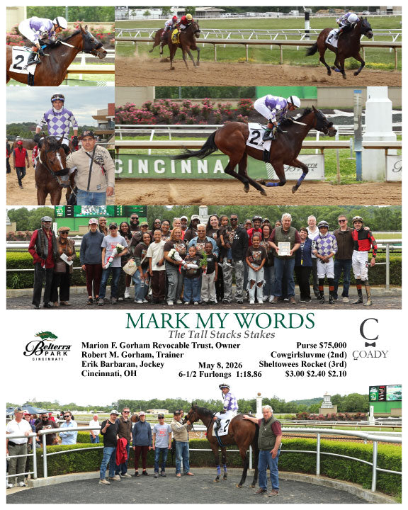 MARK MY WORDS - The Tall Stacks Stakes - 05-08-26 - R07 - BTP – Coady ...