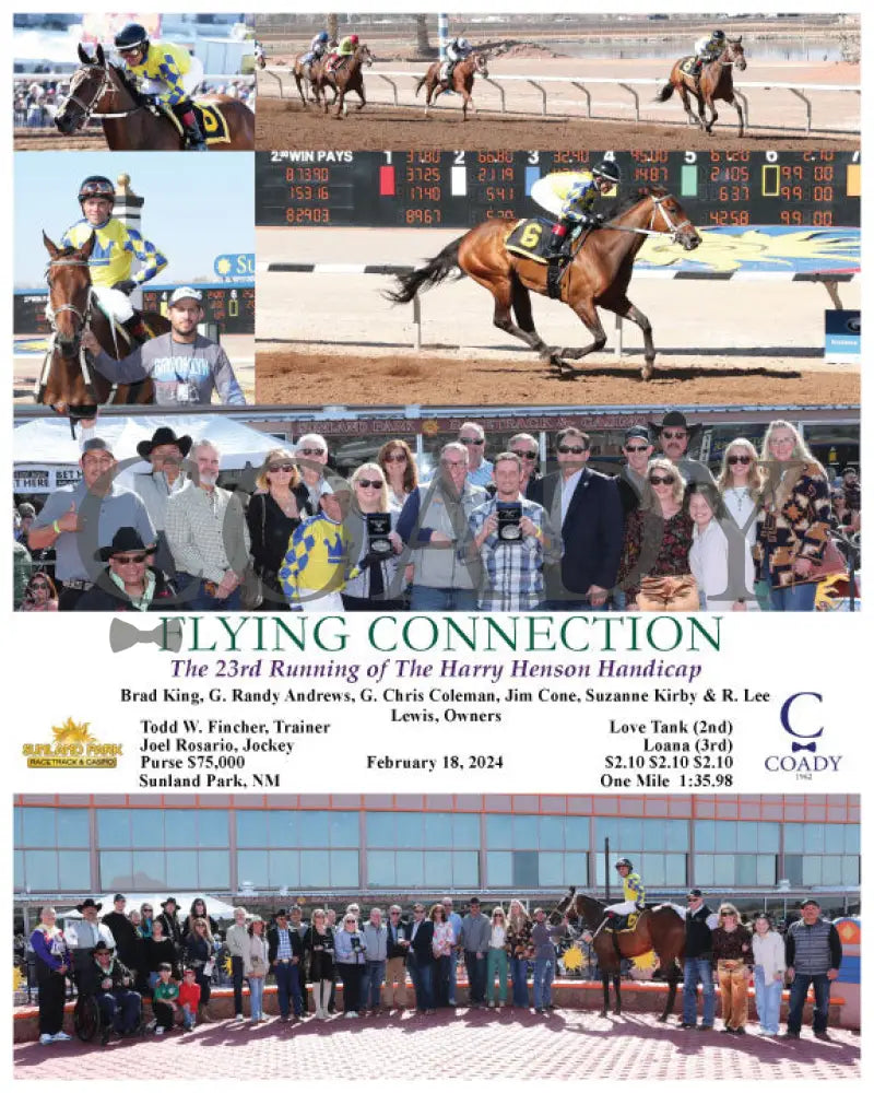 FLYING CONNECTION - The 23rd Running of The Harry Henson Handicap - 02 ...
