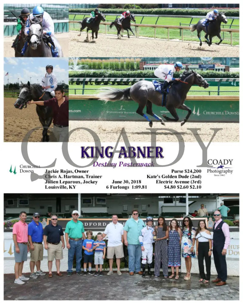 KING ABNER - 063018 - Race 01 - CD - Group | Coady Media - Kurtis Coady ...